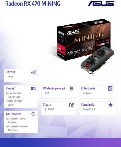 ᐅ Asus Radeon RX 470 MINING H 4GB LED 256BIT DVI (MINING-RX470-4G-LED ...