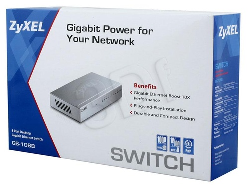 ᐅ ZyXEL (GS-108B) 8x10/100/1000Mbps Gigabit switch - Ceny, opinie, dane ...