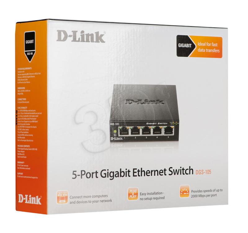 ᐅ D-LINK DGS-105 - Ceny, opinie, dane techniczne | VideoTesty.pl