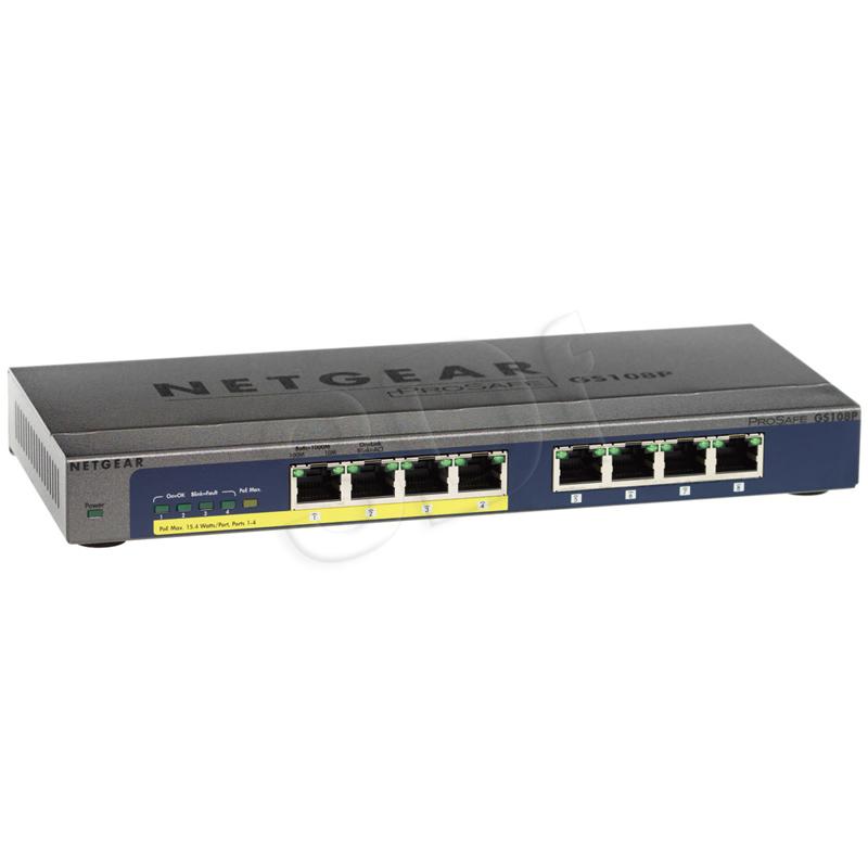 ᐅ NETGEAR GS108P - Ceny, opinie, dane techniczne | VideoTesty.pl