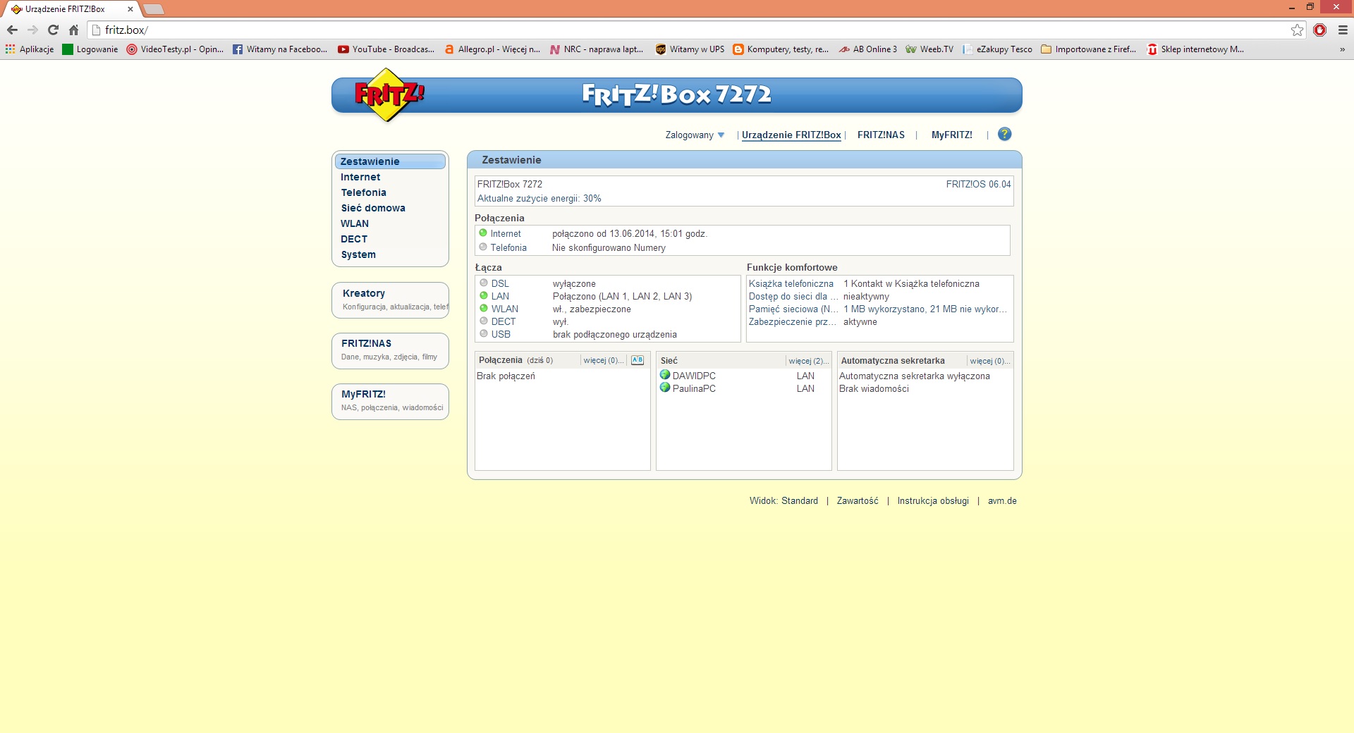 Fritz!Box 7272 - centrum inteligentnego domu - VideoTesty.pl