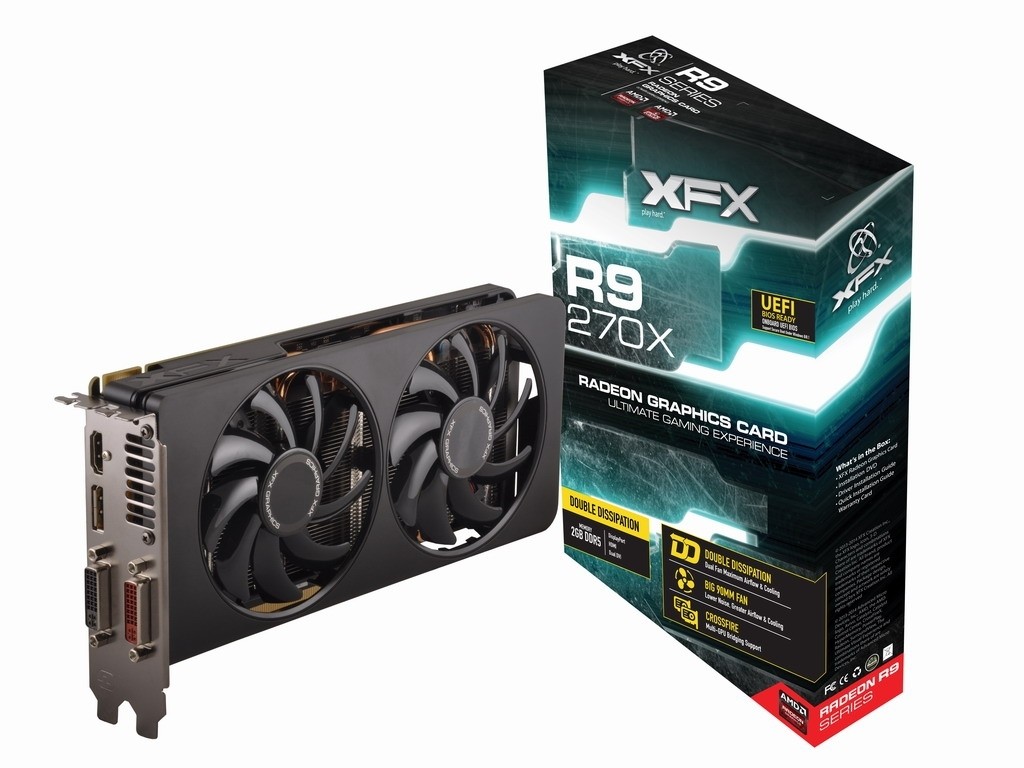 ᐅ XFX Radeon R9 270X Double Dissipation 2GB GDDR5 256-BIT 1050/5600 (DP ...