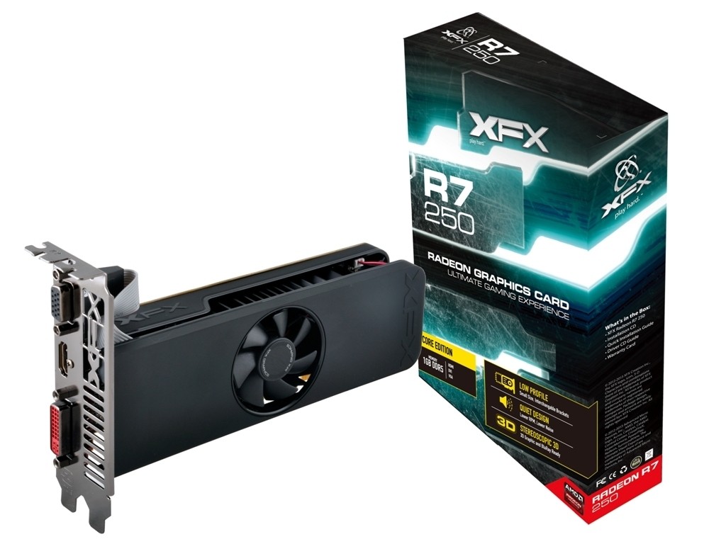 ᐅ XFX Radeon R7 250 Core Edition 1GB GDDR5 128-BIT 1050/4600 LowProfile ...