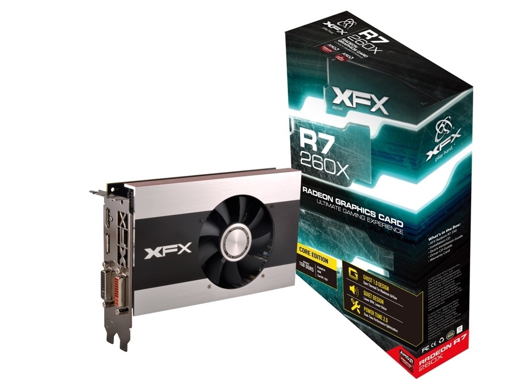 ᐅ XFX Radeon R7 260X Core Edition 1GB GDDR5 128-BIT 1075/6400 (DP HDMI ...
