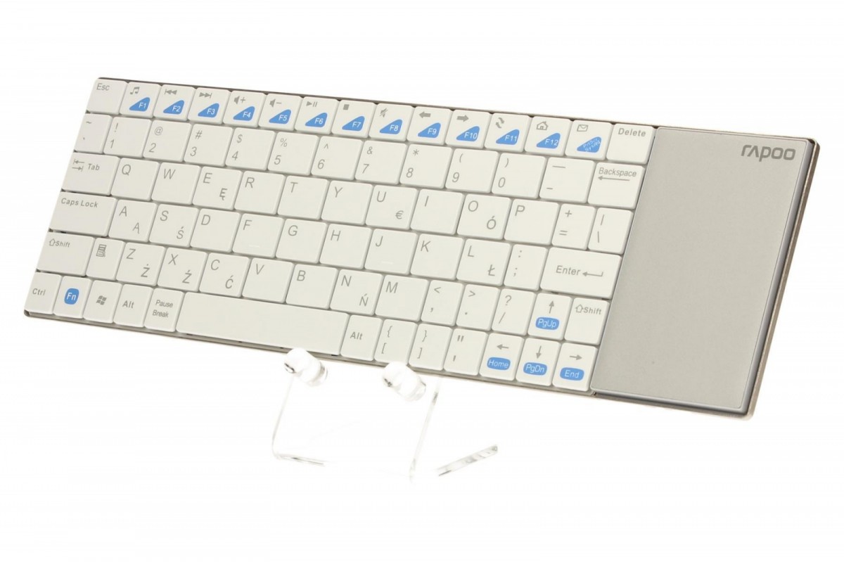 ᐅ RAPOO KLAWIATURA BEZPRZEWODOWA 2,4G TOUCHPAD E2700 BIAŁE - Ceny, opinie, dane techniczne ...