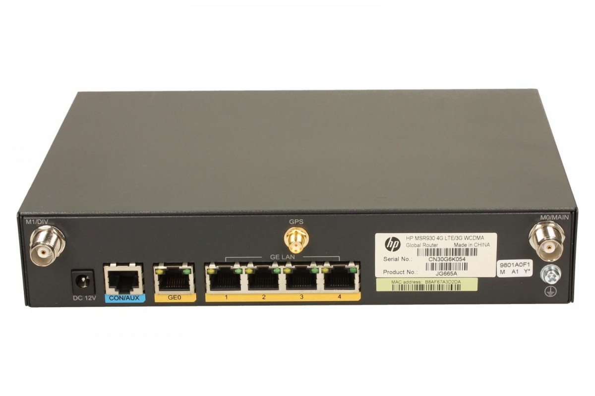 ᐅ HP MSR930 Router 4G LTE WCDMA 1xWAN 4xLAN JG665A - Ceny, opinie, dane ...