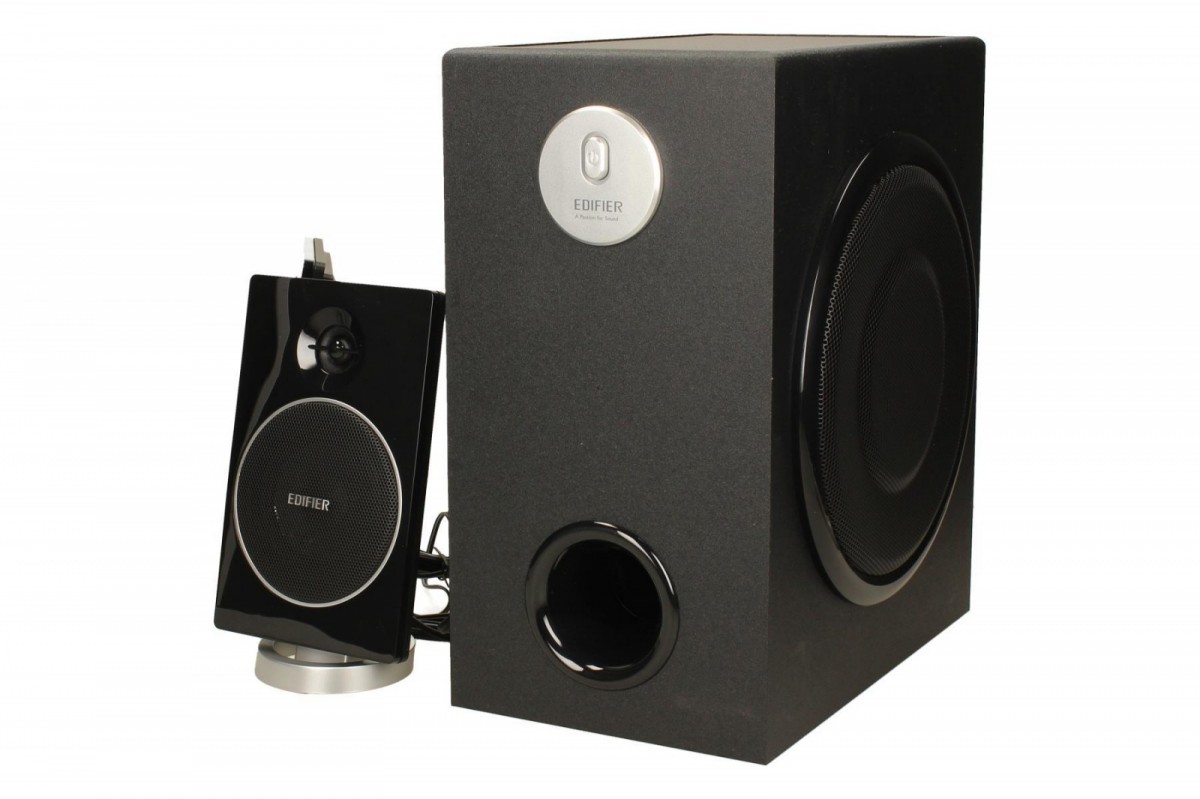 ᐅ Edifier Głośniki 2.1 M3300SF czarne / cienkie satelity, montaż na ...
