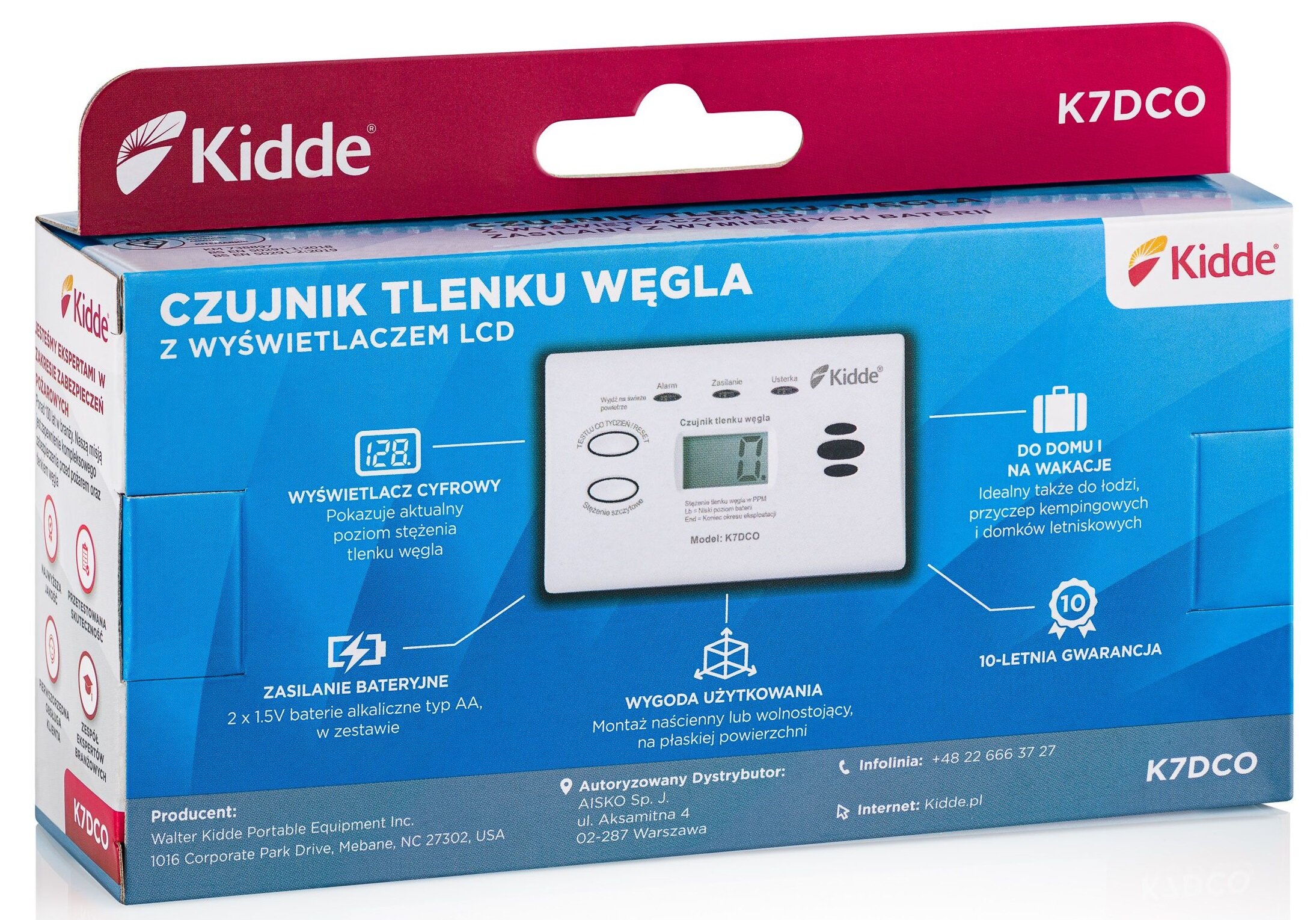 ᐅ Kidde K7DCO - Ceny, opinie, dane techniczne | VideoTesty.pl