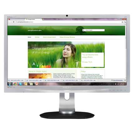 Innowacyjny monitor Philips 241P4LRYES z czujnikiem ErgoSensor, który ...