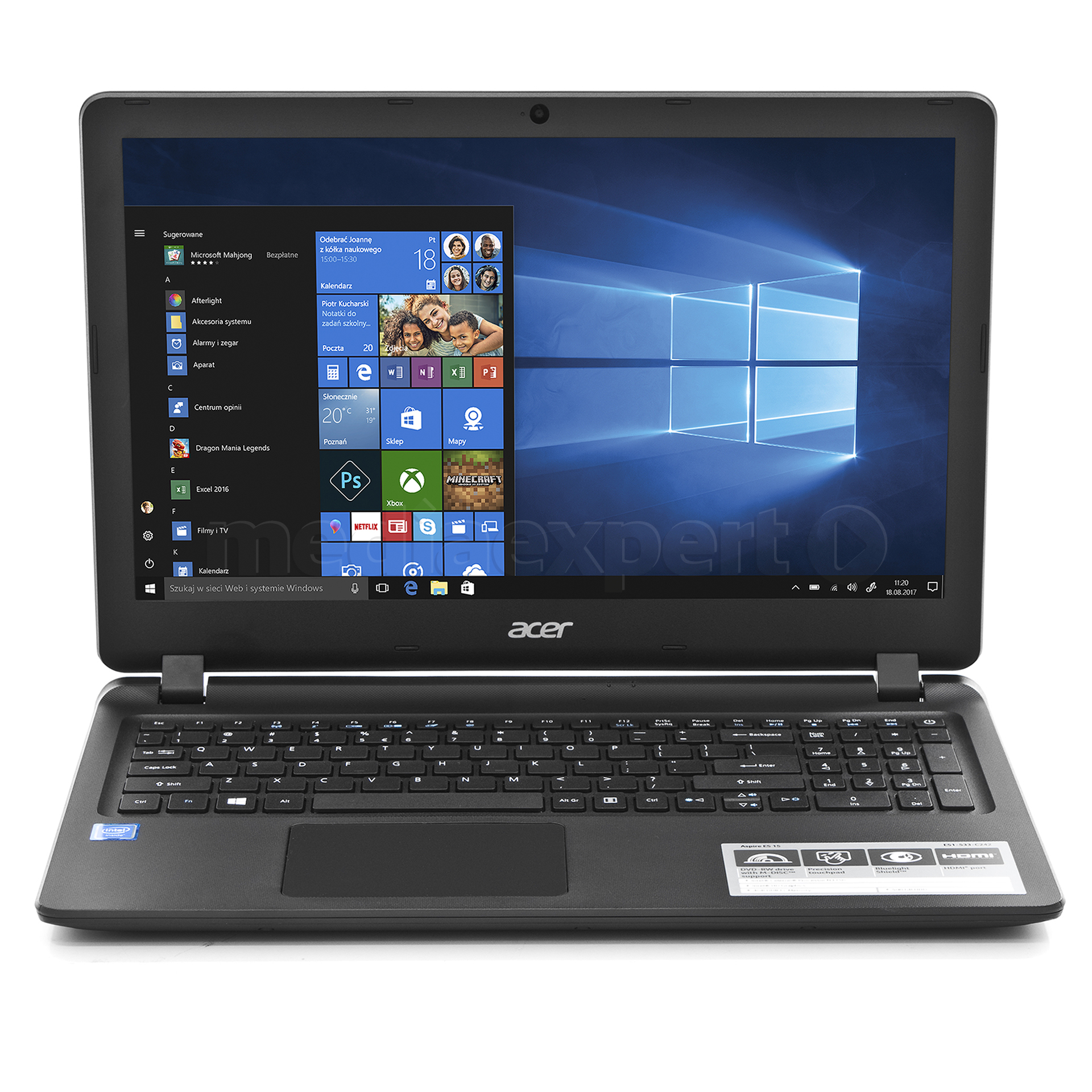ᐅ ACER Aspire ES1-533-C242 (NX.GFTEP.001) N3350 4GB 500GB W10 - Ceny ...