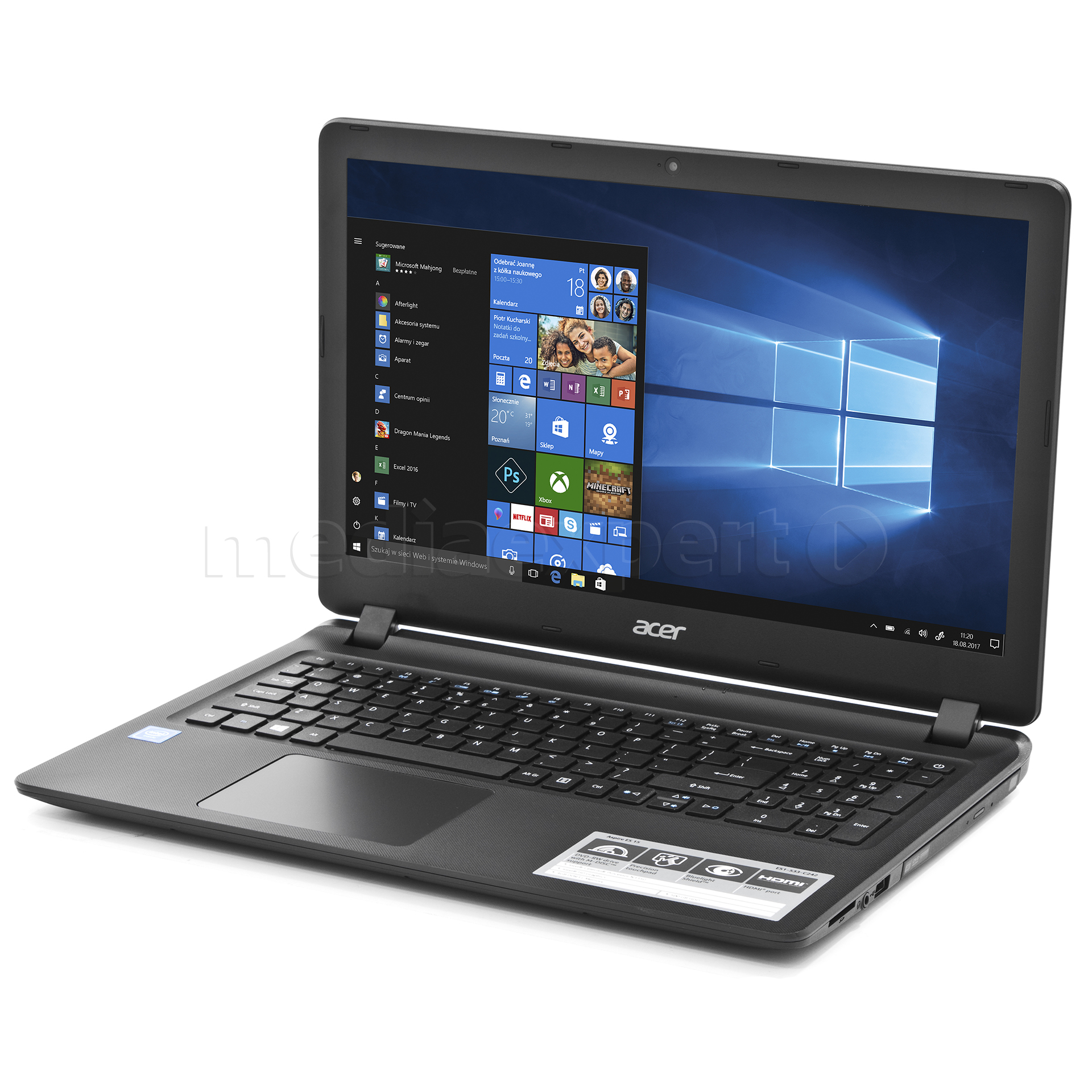 ᐅ ACER Aspire ES1-533-C242 (NX.GFTEP.001) N3350 4GB 500GB W10 - Ceny ...