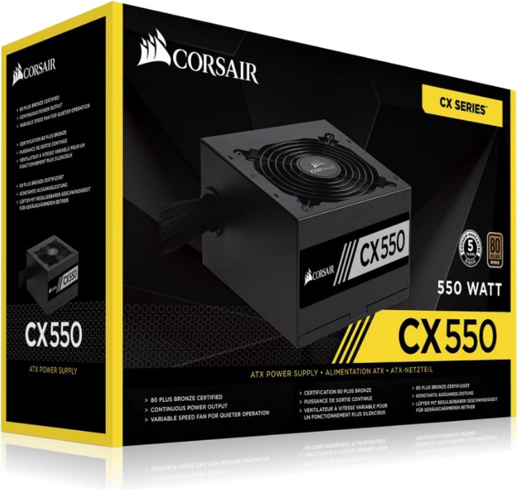 ᐅ Corsair CX550 550W (CP-9020121-EU) - Ceny, opinie, dane techniczne ...