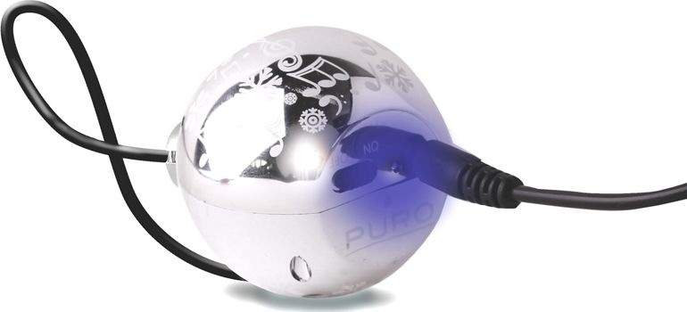 ᐅ PURO PURO Christmas Ball - Przenośny głośnik (srebrny, Xmas tree pack ...